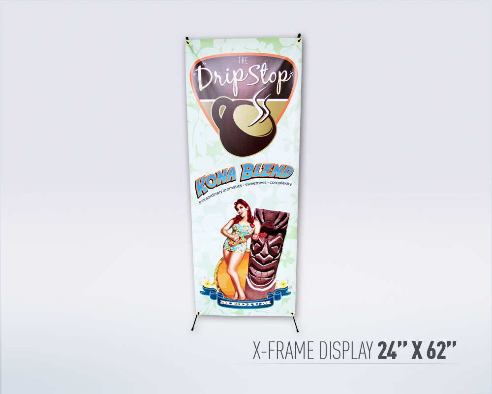 X Frame Retractable Display